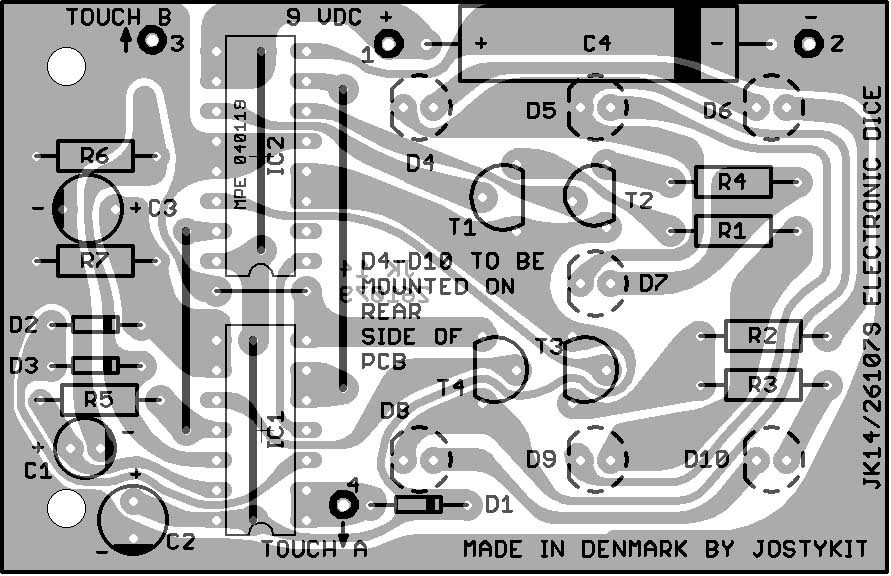 JK14 – Elektronisk terning – Jostykit & Circuit Design