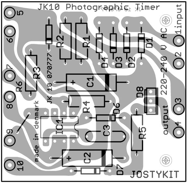 JK10 – Hobby fototimer – Jostykit & Circuit Design
